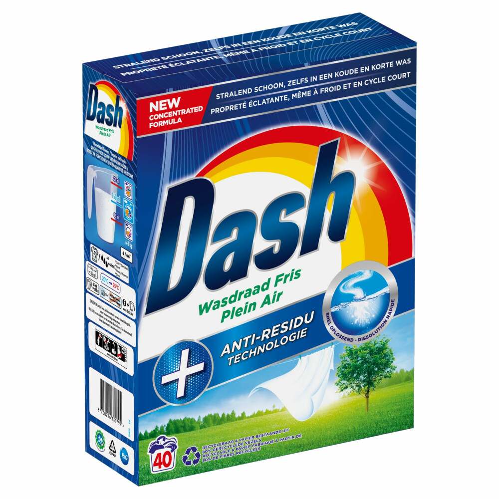 Dash Fris Plein Air 2.4kg 40sc Powder Detergent – Mira Mart