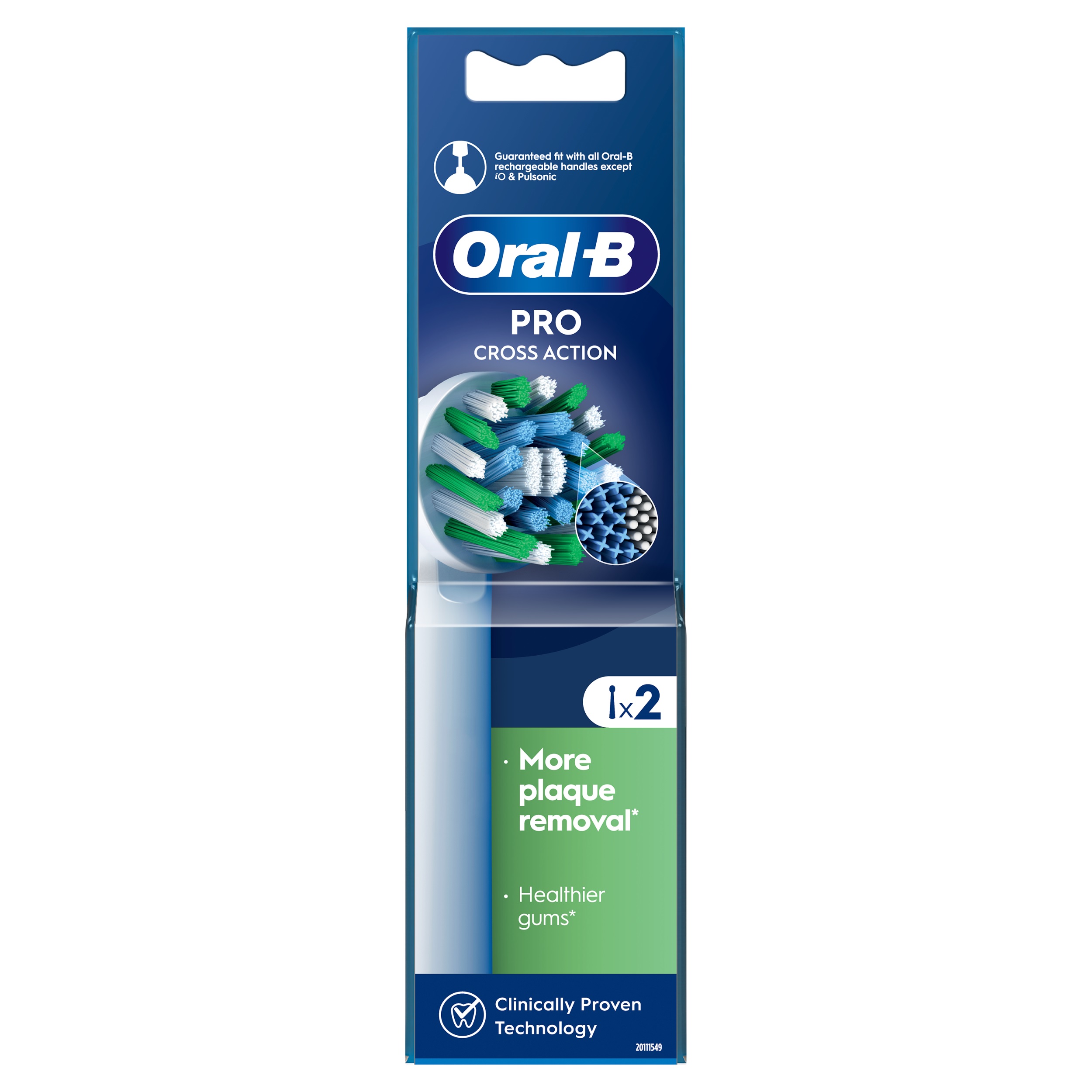 Oral-B PWR Refill Pro Cross Action White 2copë – Mira Mart
