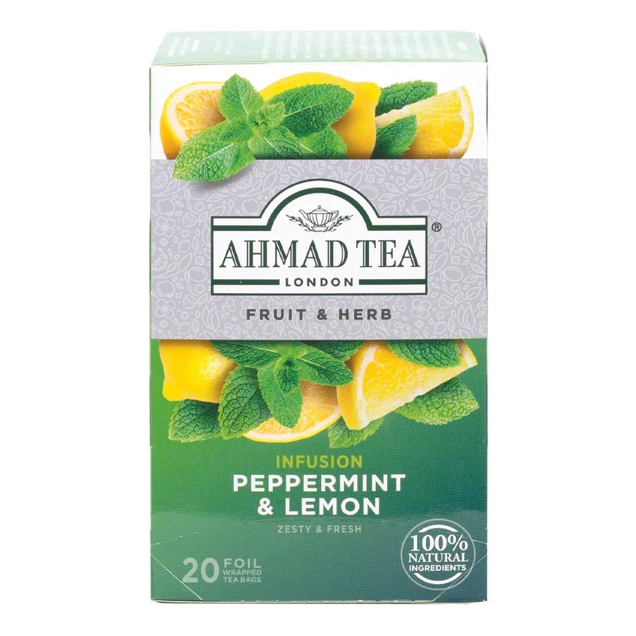 Ahmad Tea Peppermint & Lemon Infusion – 20pcs – Mira Mart